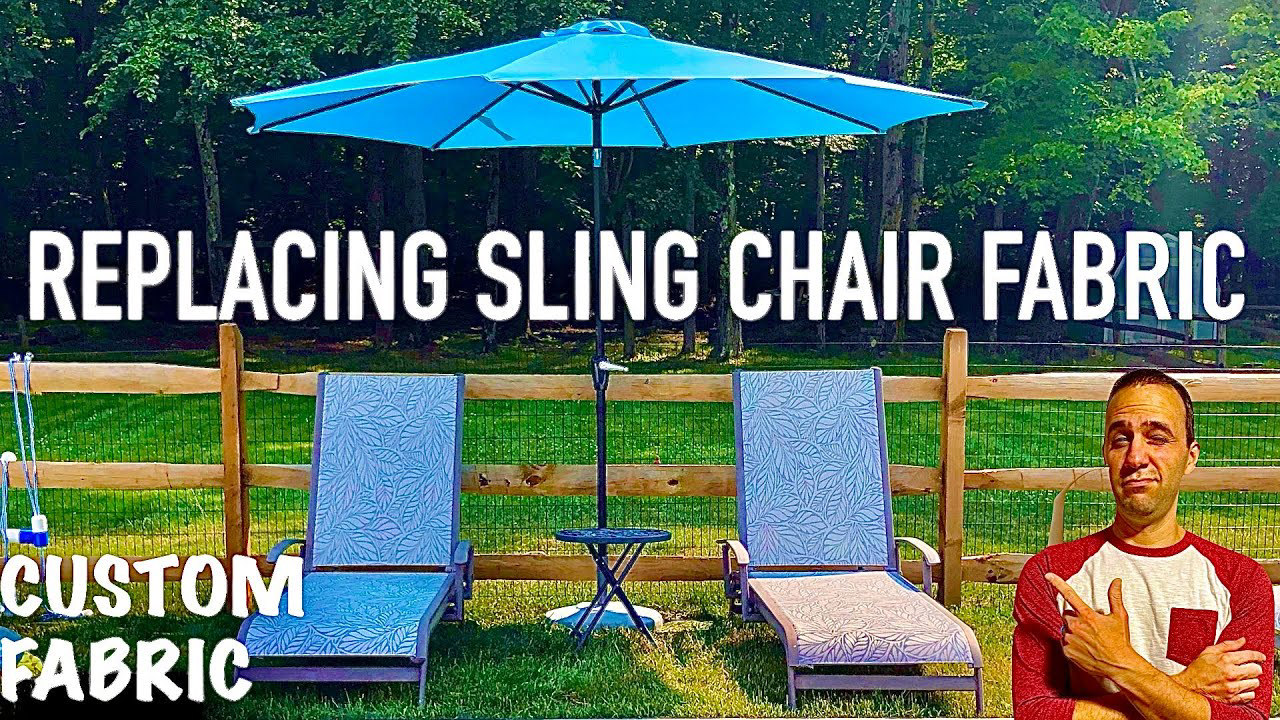 How to Replace Outdoor Chair Sling Fabric and Customize to Your ... How to Replace Outdoor Chair Sling Fabric and Customize to Your ...