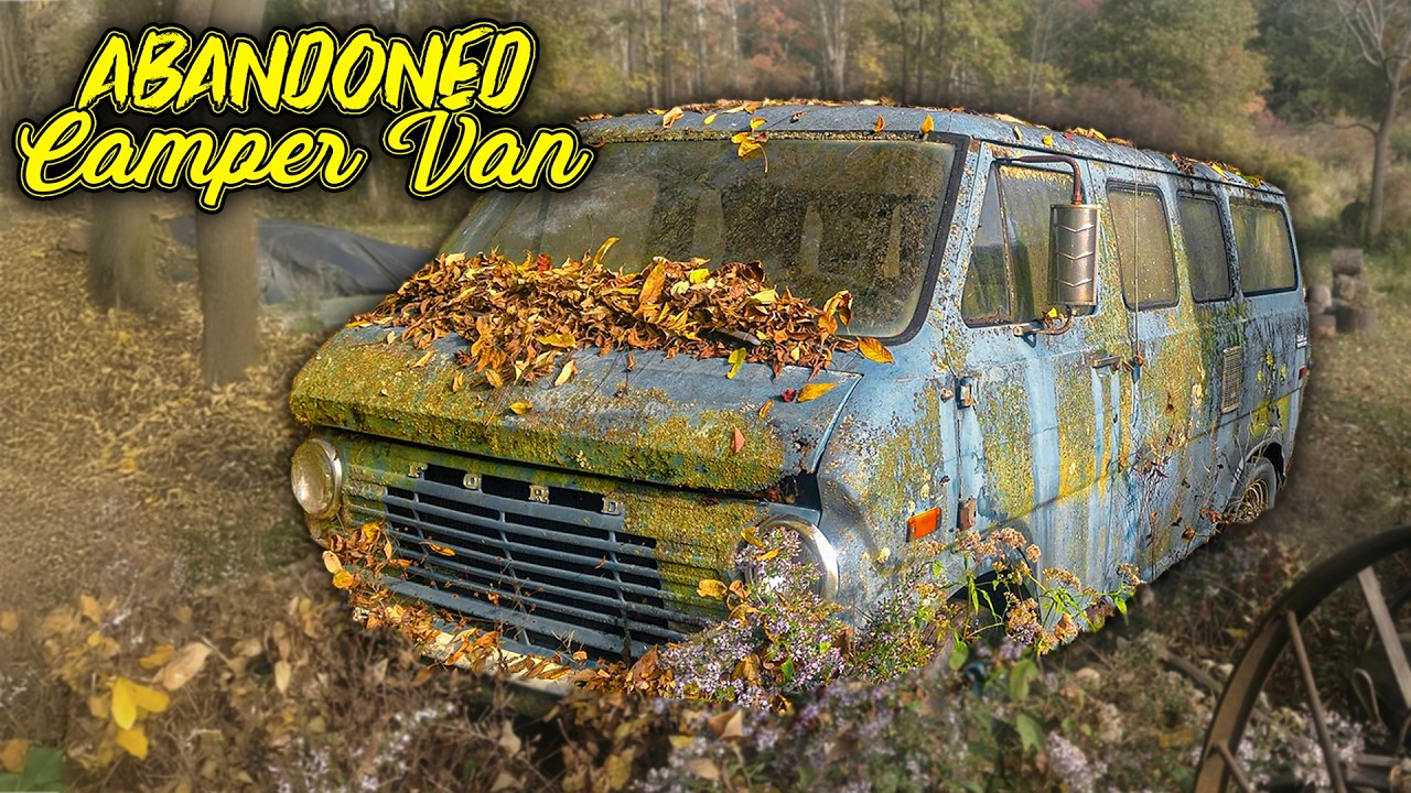 Biohazard Ford Camper Van Gets First Wash in 30 Years