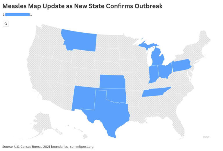 Measles Map Update as New State Confirms Outbreak