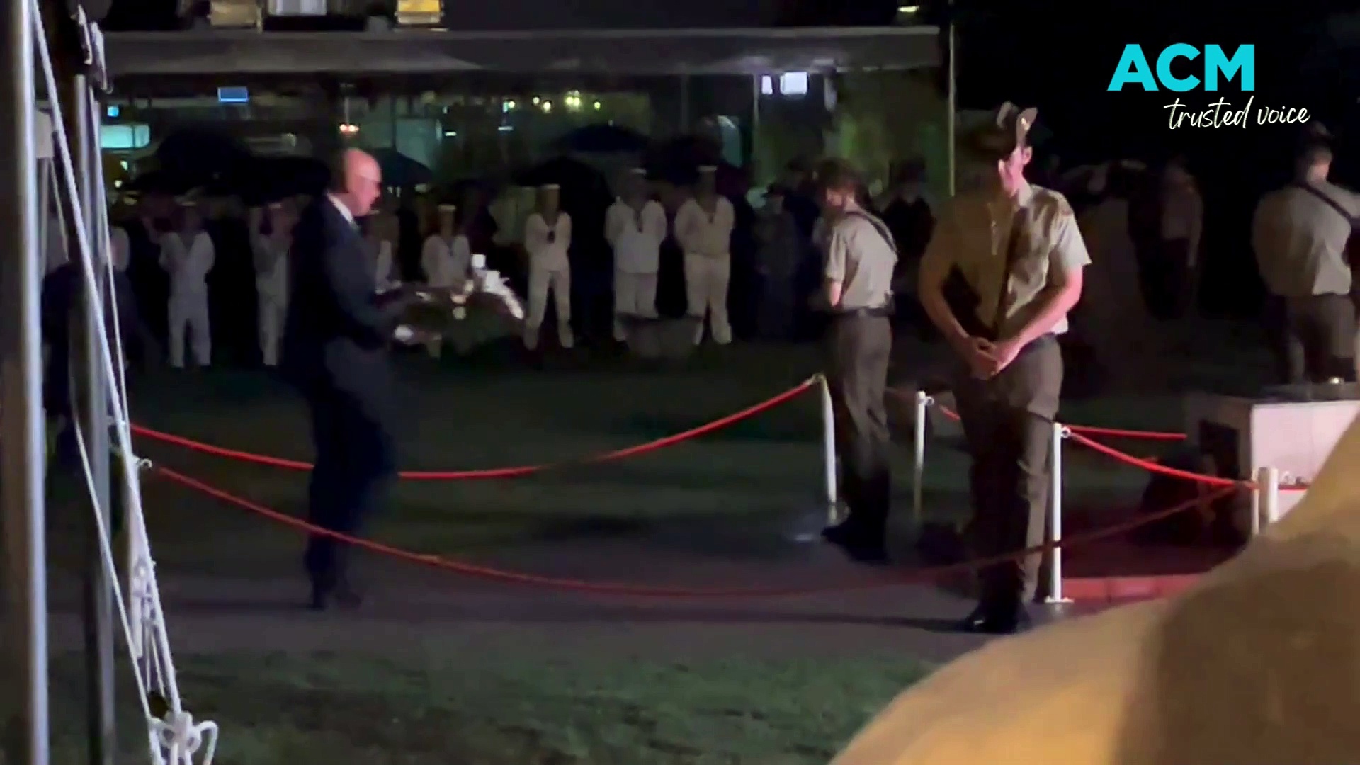 Opposition Leader Peter Dutton lays a wreath at Pine Rivers District ...