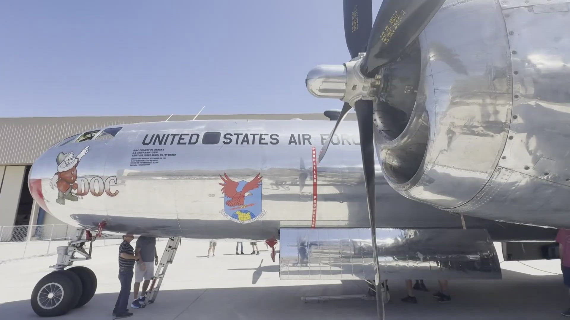 Historic B-29 Bomber lands in Goodyear
