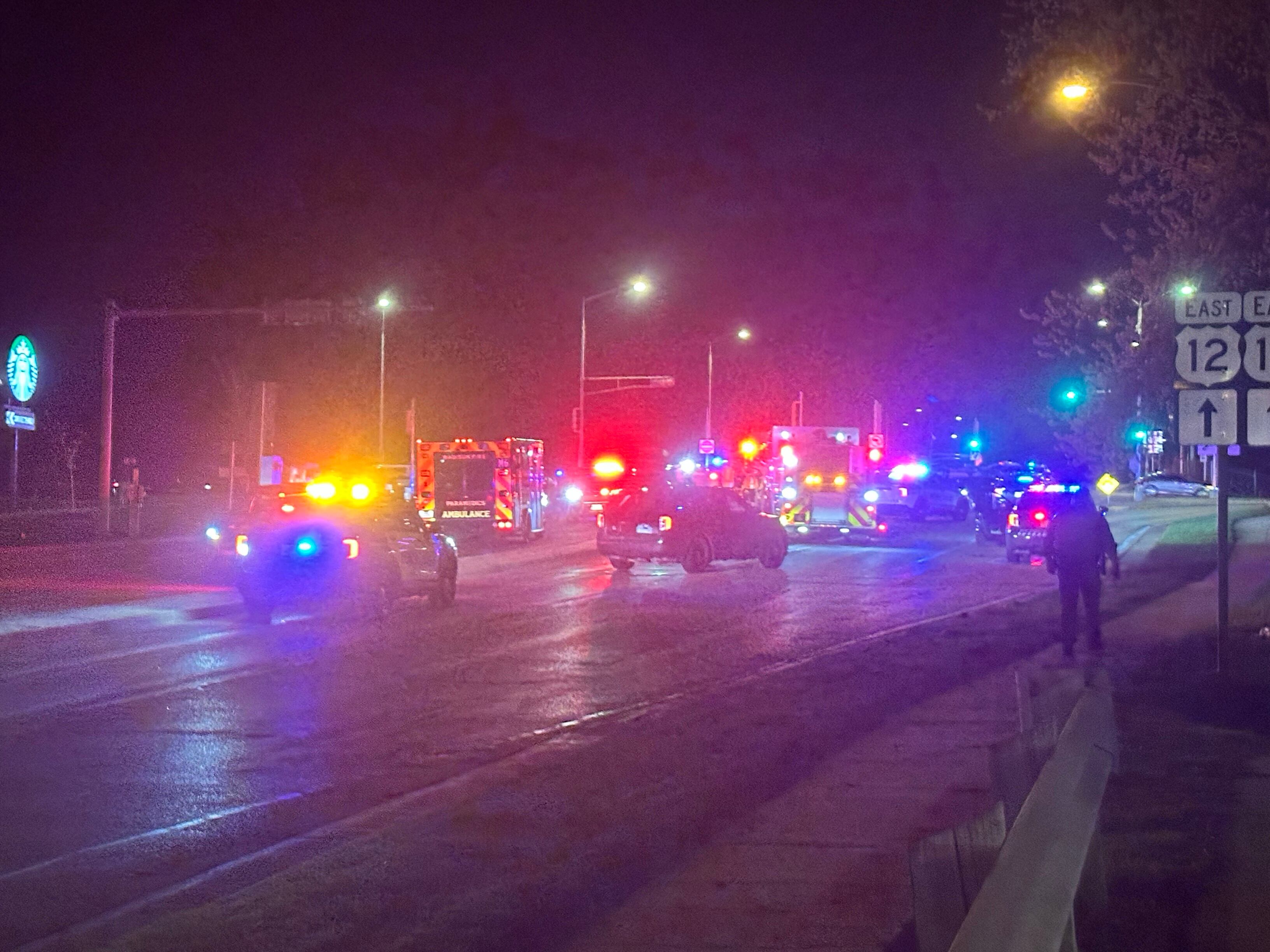 Road back open after multiple agencies respond to crash near Beltline