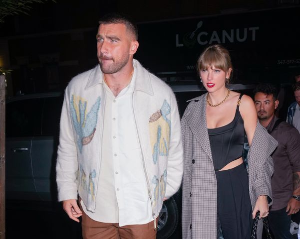 Taylor Swift and Travis Kelce Banter and Flirt as They Announce Big ...