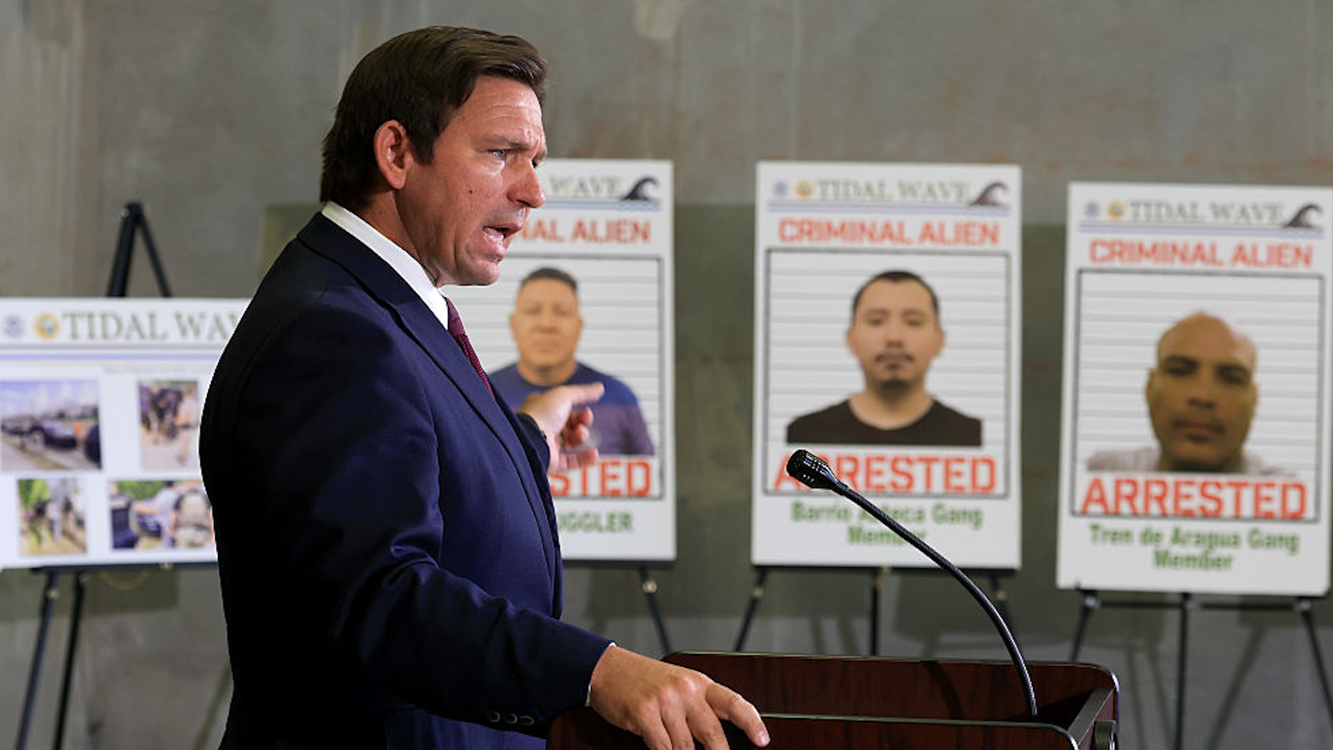 Ron DeSantis Touts 1,100 Immigration Arrests With Operation Tidal Wave