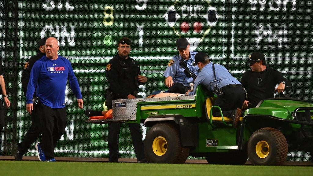 Pittsburgh police treating fan falling from stands at Pirates-Cubs game ...