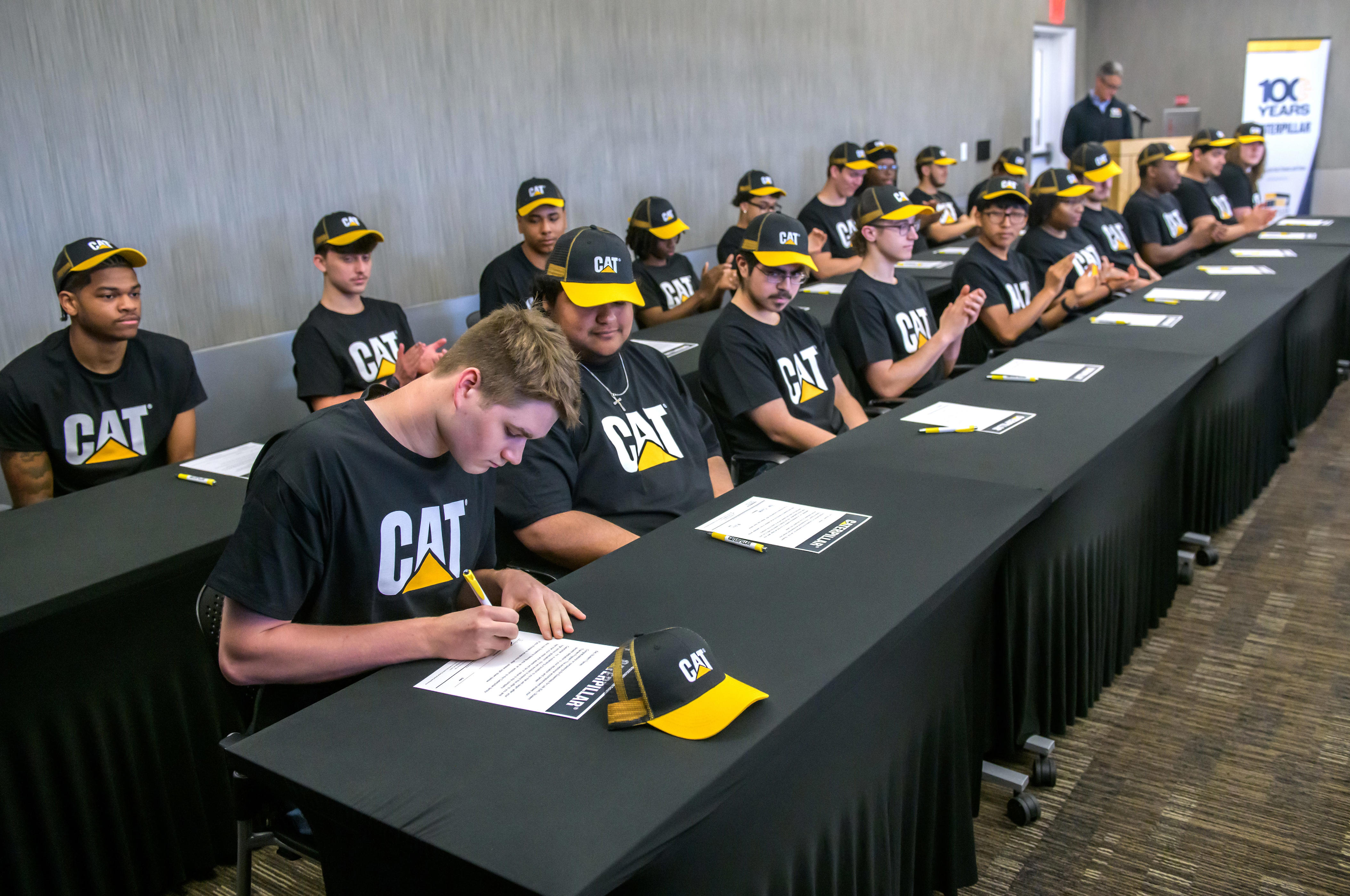 Caterpillar celebrates 19 students who completed training program for ...