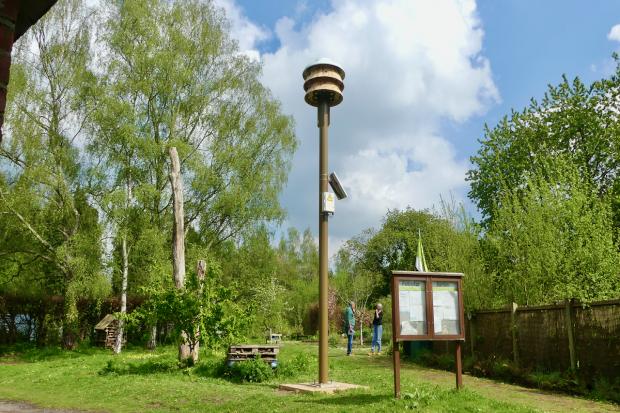 Six-metre swift tower installed at Usk County Hall