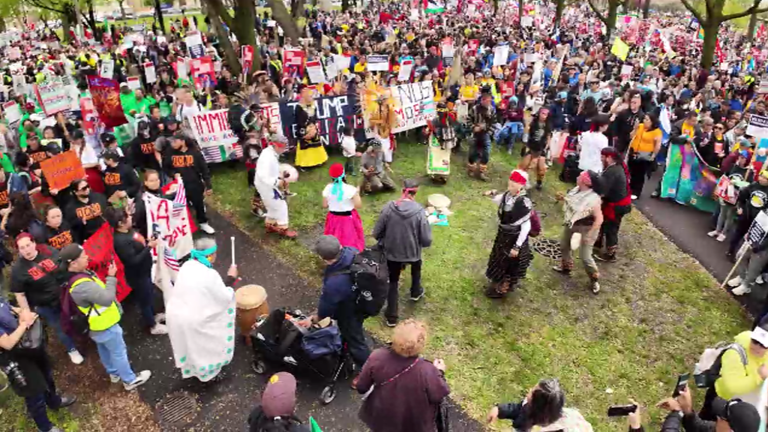 May Day protests in Chicago, Evanston against President Trump's ...
