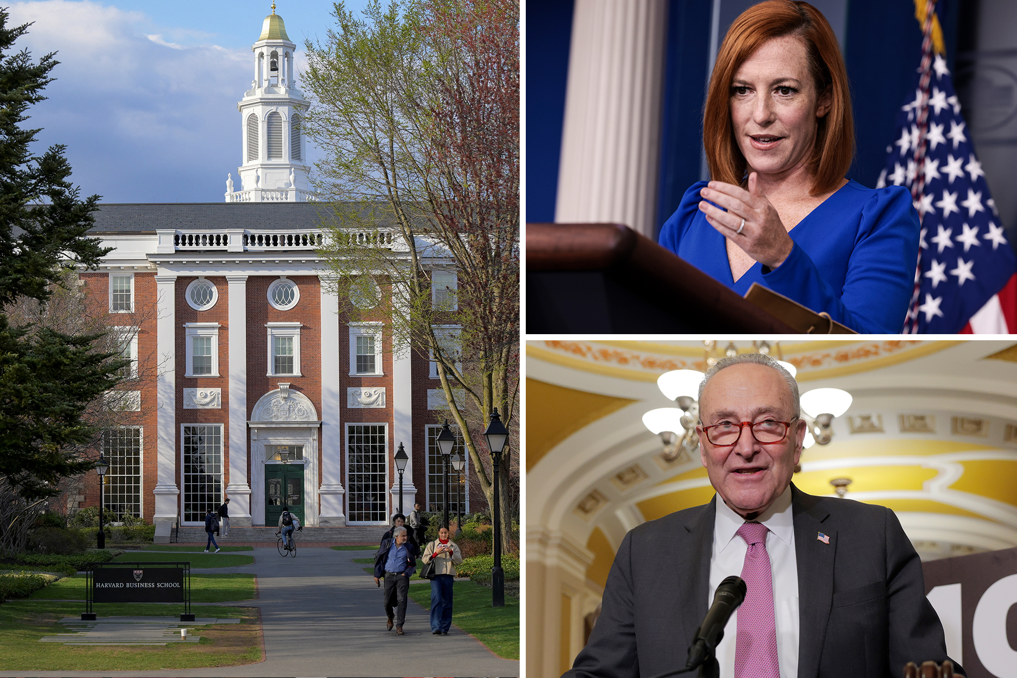 Jen Psaki mocks Chuck Schumer’s letter to Trump on Harvard funding ...