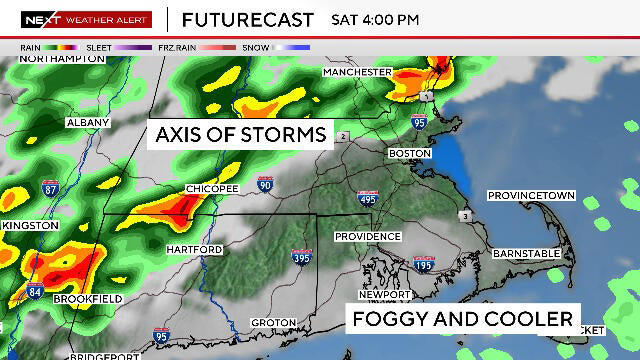 Boston weather forecast maps for this weekend show storm threat before ...