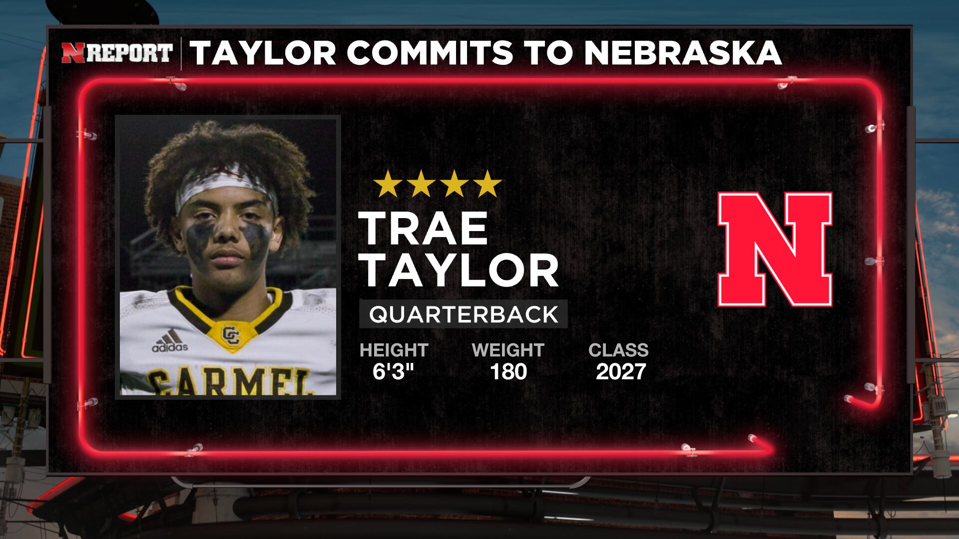 4-Star QB Taylor commits to Nebraska