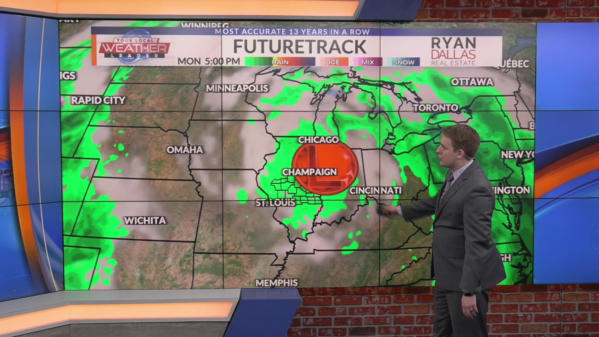 Rainy and windy weekend ahead in Central Illinois