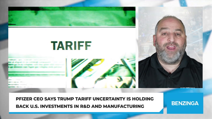 Pfizer CEO Says Trump Tariff Uncertainty Is Holding Back U.S. Investments in R&D and Manufacturing