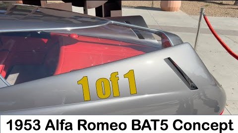 1 Of 1 1953 Alfa Romeo Bat5 Concept Car Designed By Bertone & Franco ...