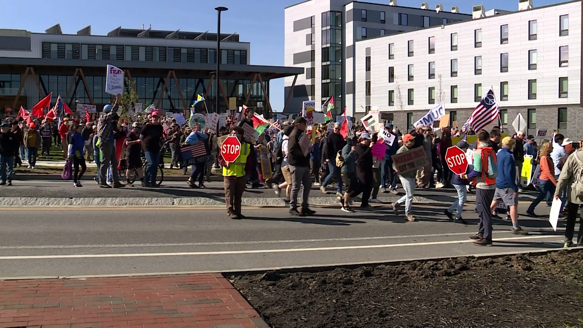Thousands in Maine protest Trump during 'May Day' march and rally