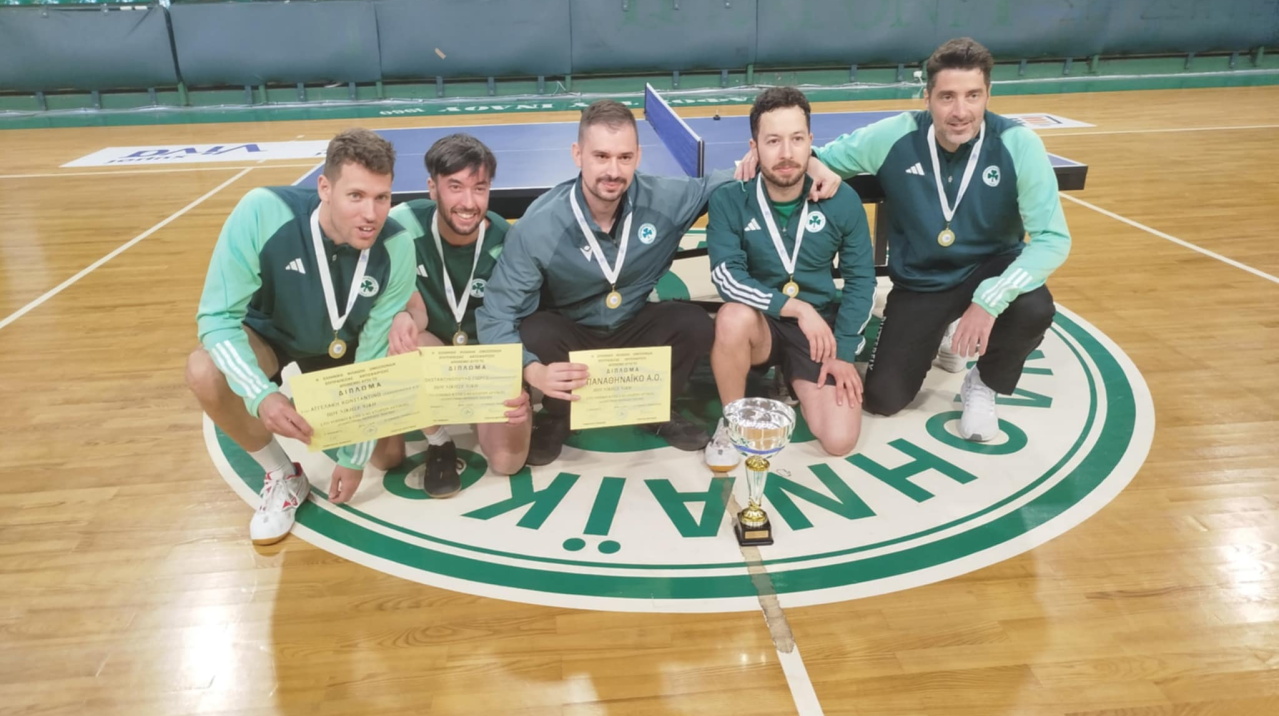 Ο Παναθηναϊκός Κυπελλούχος Αττικής ανδρών 2025 στην επιτραπέζια ...