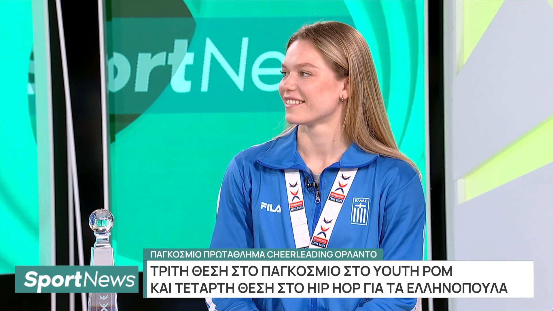 Τρίτη θέση στο παγκόσμιο στο youth pom και τέταρτη θέση στο hip hop για ...