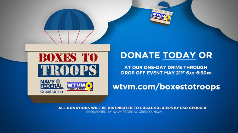 MILITARY MATTERS: Donate Snacks To WTVM “Boxes To Troops” Drive For Local Soldiers’ Care Packages
