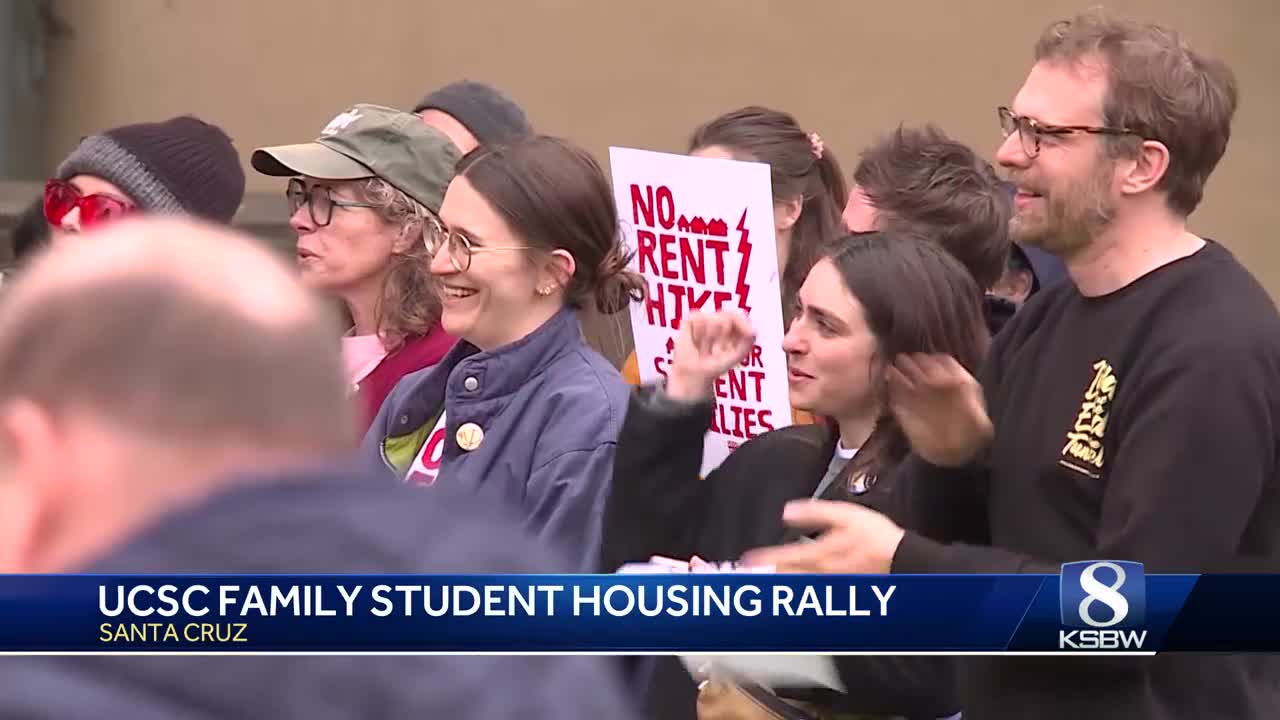 UC Santa Cruz students protest proposed rent increase