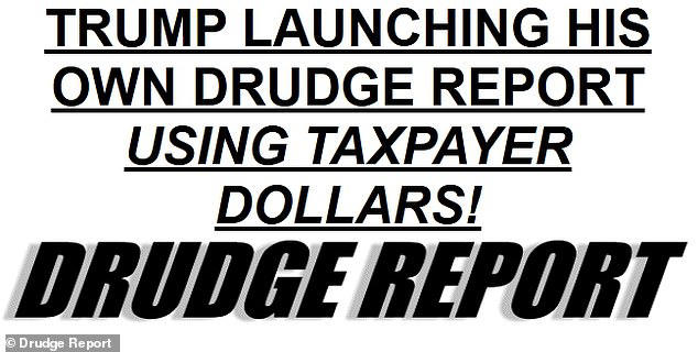 Drudge Report owner threatens Trump with '$1 TRILLION lawsuit' after ...