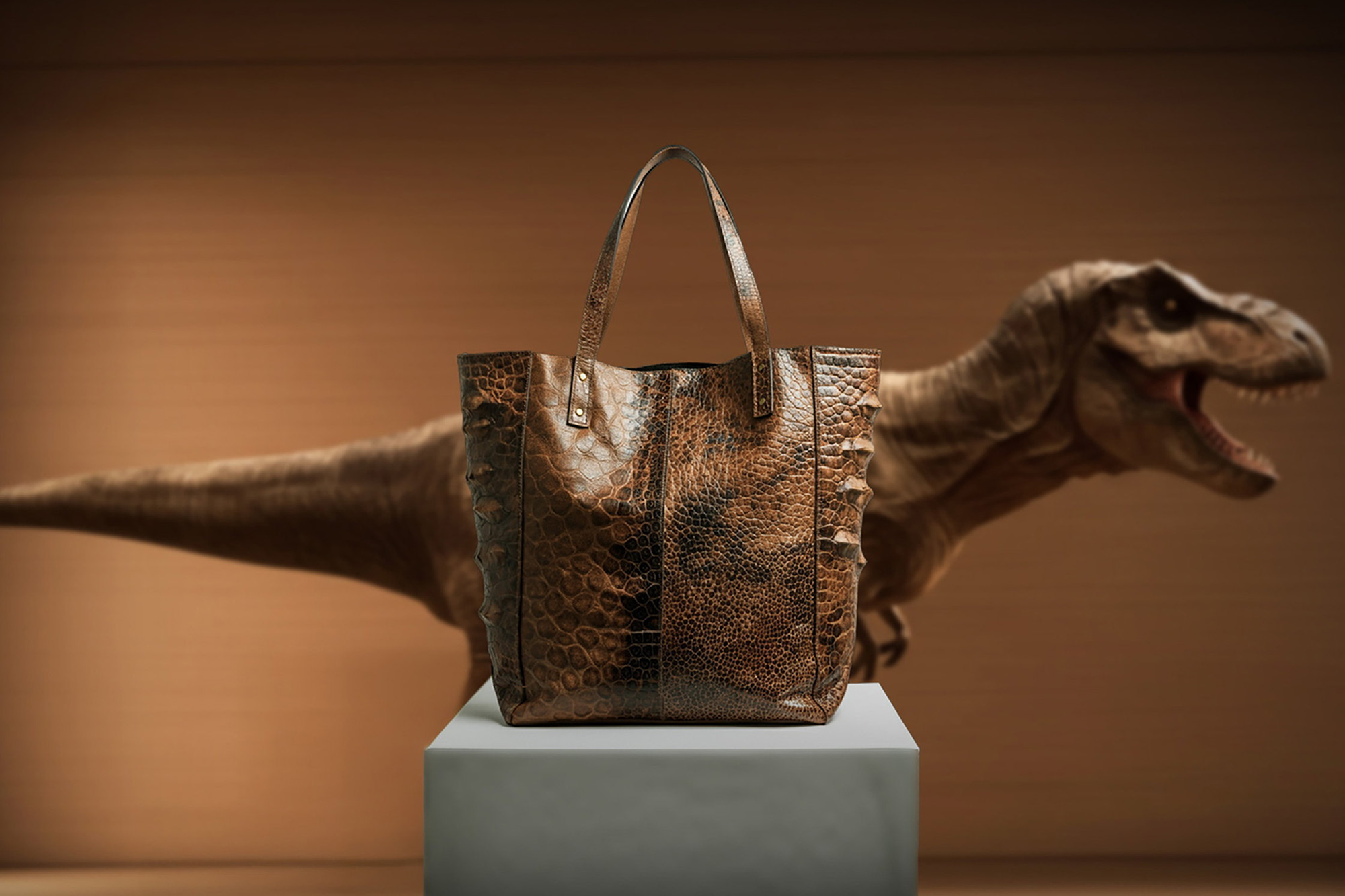Purses made from T. rex? This company claims leather made from 66 ...
