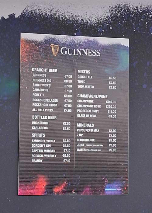 Here’s how much a pint will cost you at Punchestown