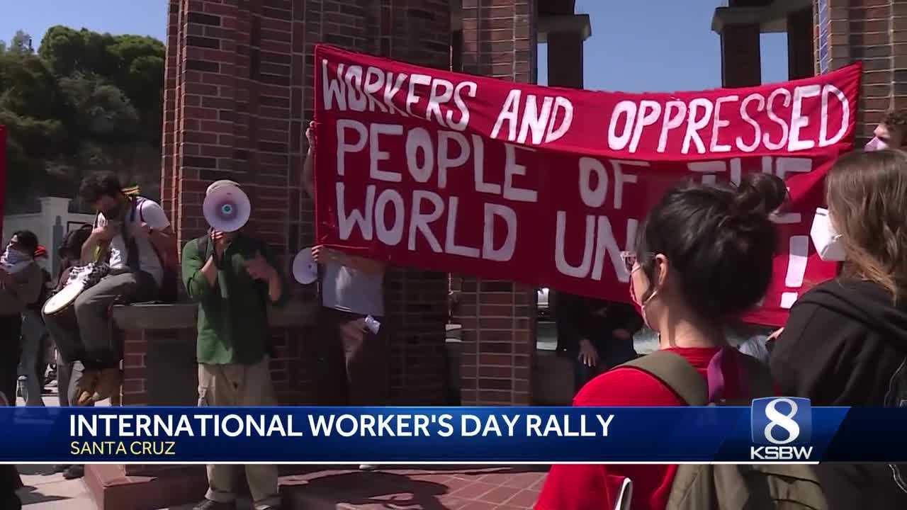 UCSC students host rally on May Day to support workers nationwide