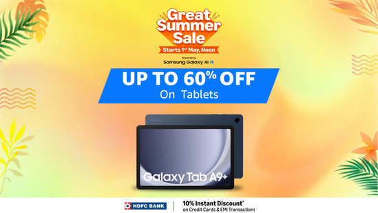 Grab Samsung and Apple tablets with up to 60% discount on Amazon Great ...