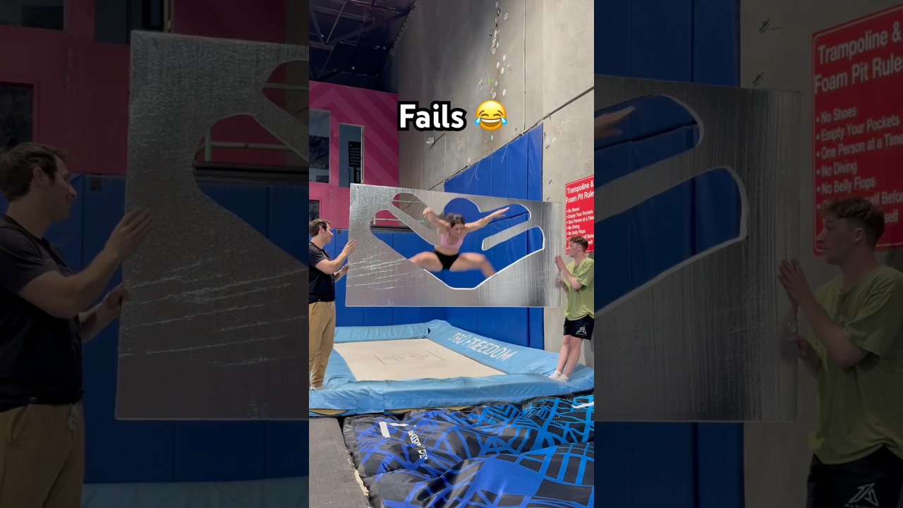 Jumping through shapes challenge gone wrong