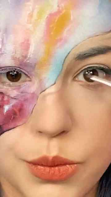 A Bold Makeup Experiment Inspired by Pluto