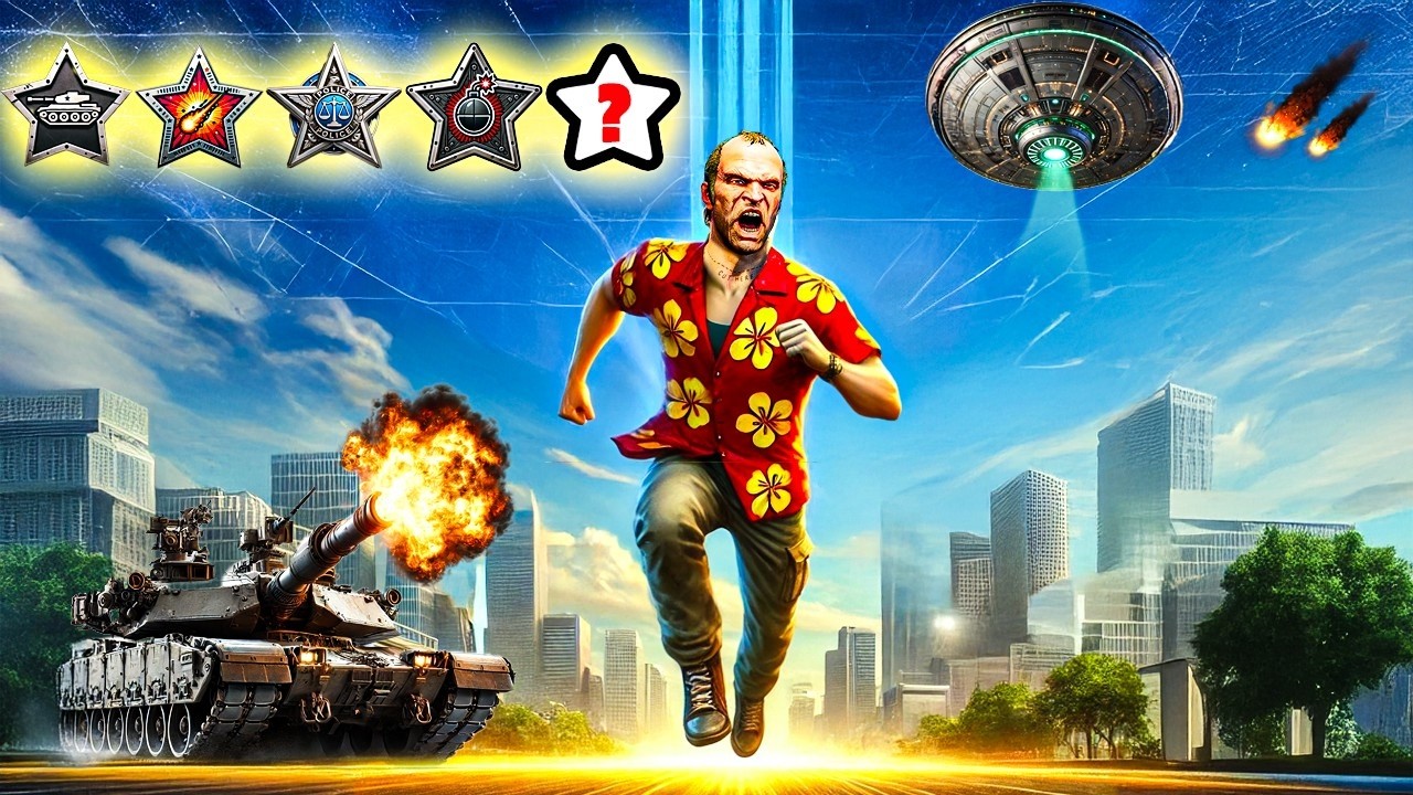 GTA 5 But There's Custom 5 Stars—Extreme Police Chase Gaming