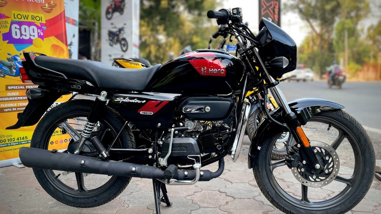 New Splendor Plus Xtec 2.0 disc brake updated Hero Splendor Plus disc ...