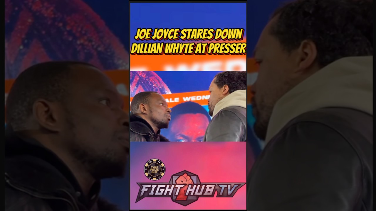 Joe Joyce and Dillian Whyte Lock Eyes in Intense Press Conference Showdown