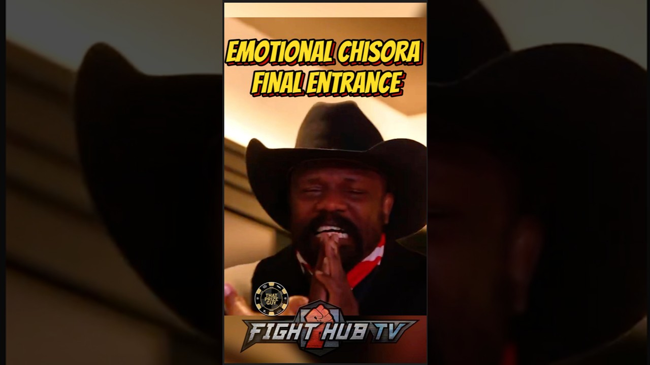 Derek Chisora in TEARS in emotional entrance for final fight!