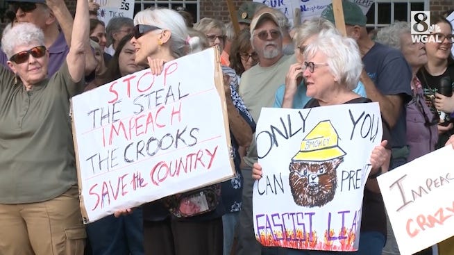 Protestors take to the streets in Lancaster City for a national 'May ...