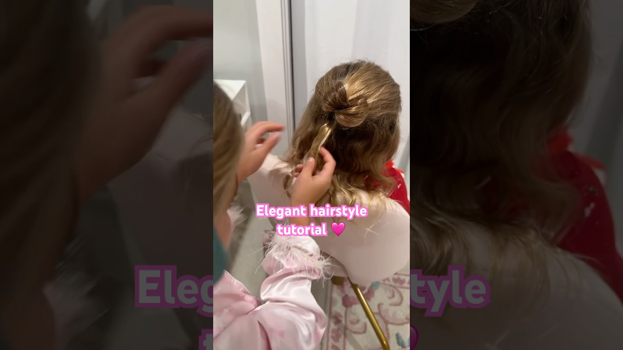 Elegant bow hairstyle tutorial