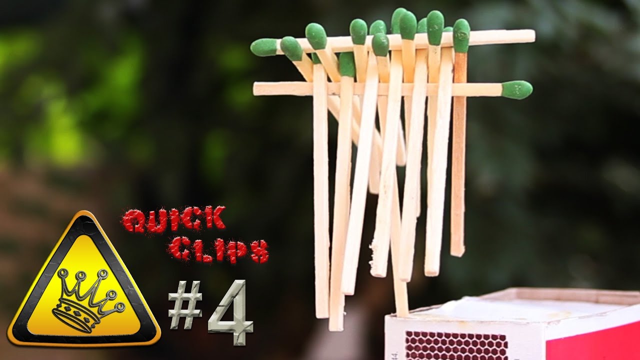 Balance Matchsticks with Precision Using This Trick