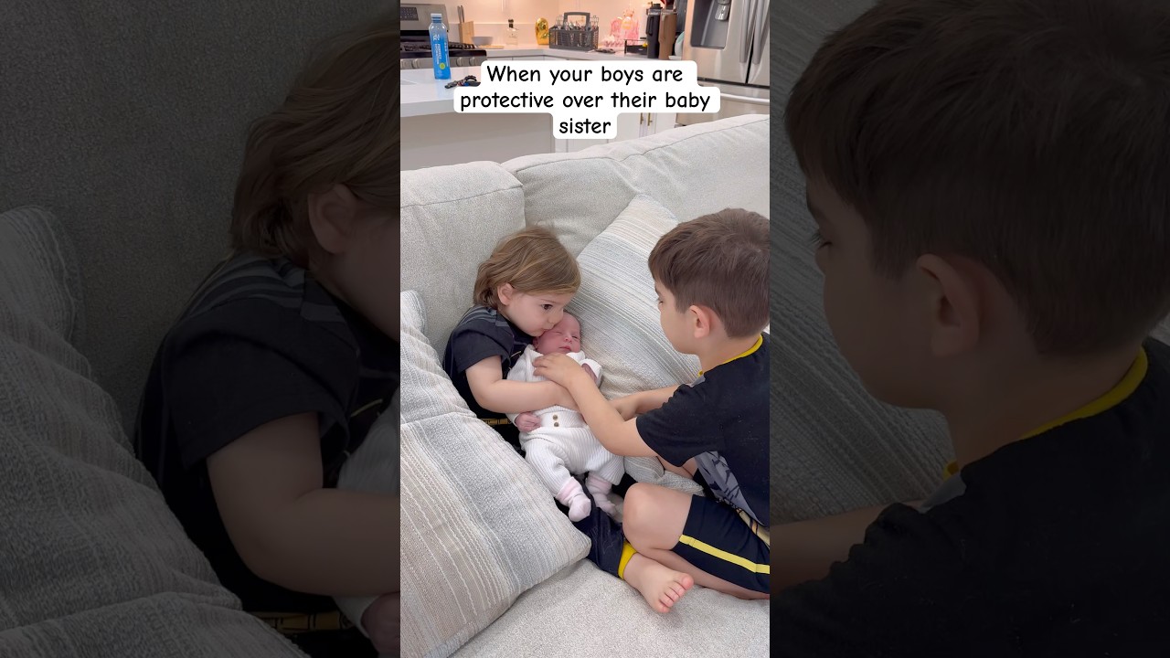 Boys Are Super Protective Over Their Baby Sister Now