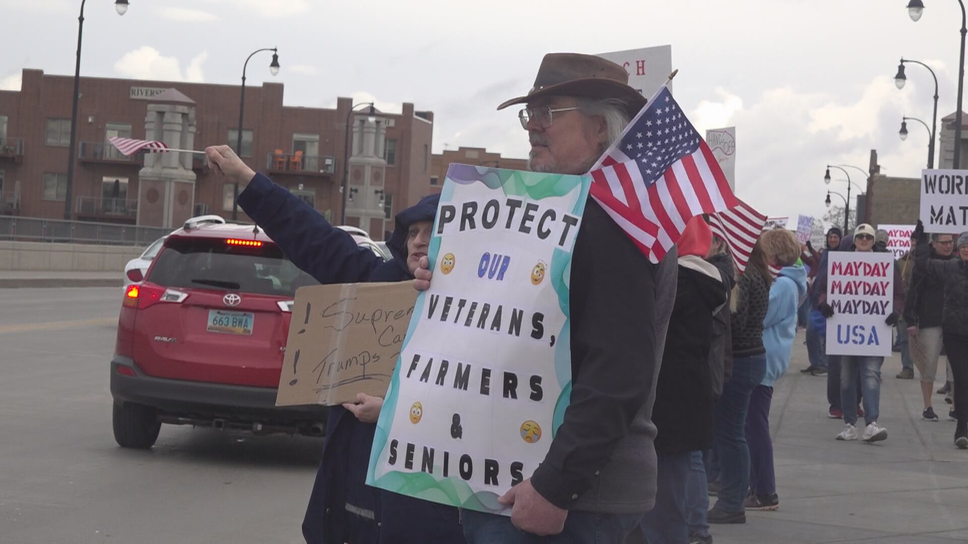 Fargo-Moorhead residents come out for May Day protest