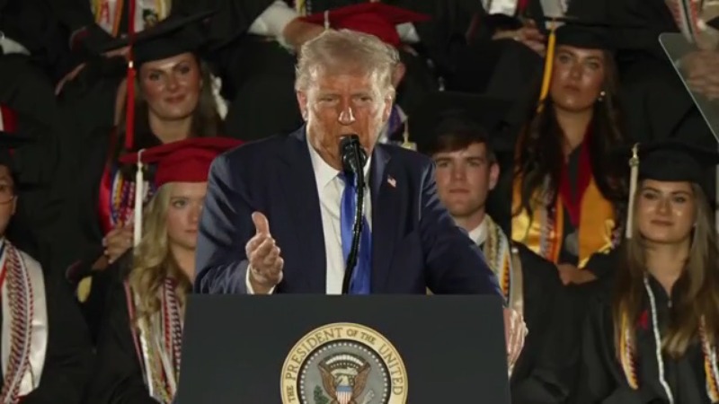 WATCH: President Donald Trump delivers special commencement speech at ...