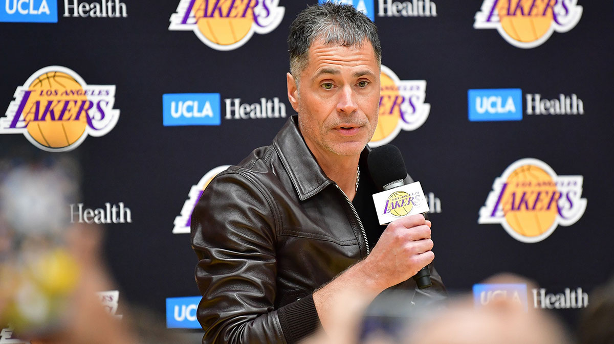 Lakers’ plan for Rob Pelinka amid new ownership, business ops president