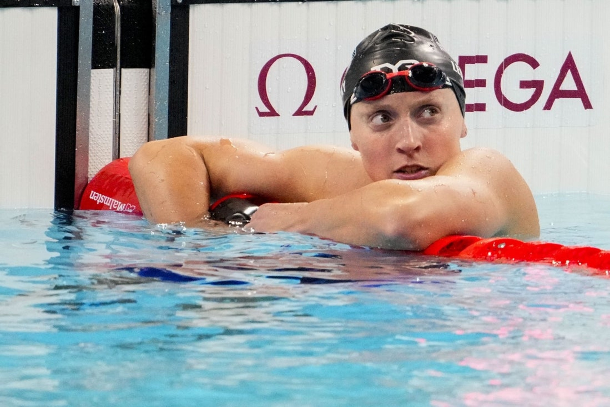 Katie Ledecky starring in first big swim meet since Olympics
