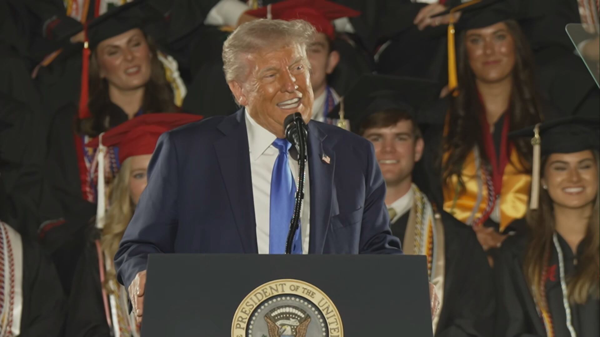 Trump delivers commencement address at the University of Alabama