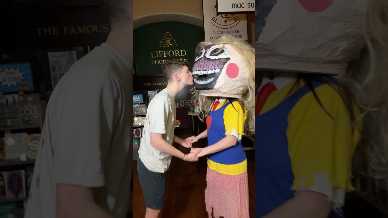 My brother kisses Miss Delight