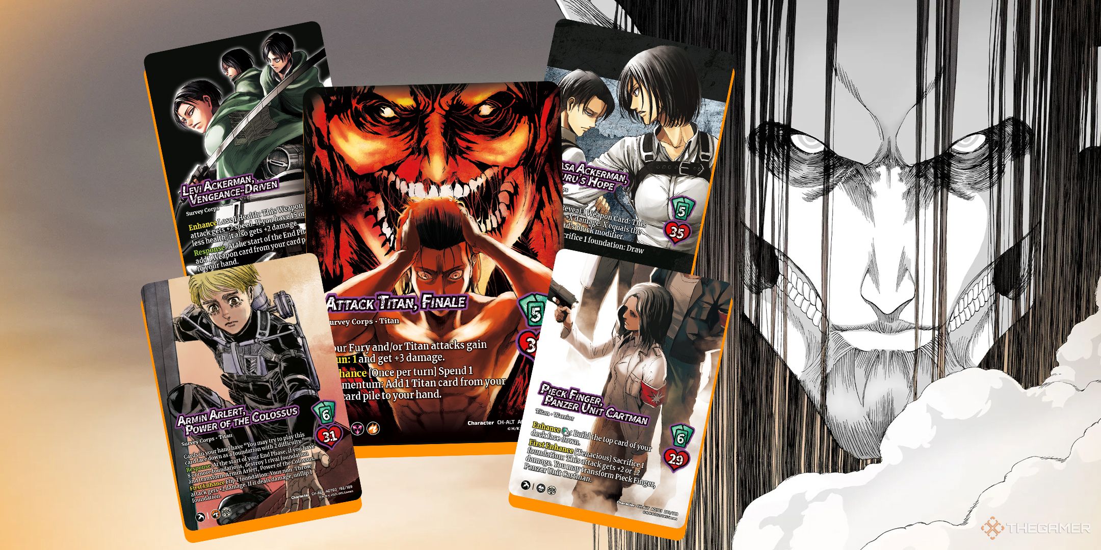 Check Out Attack On Titan: Apocalypse's Exclusive Alt-Art Universus Cards