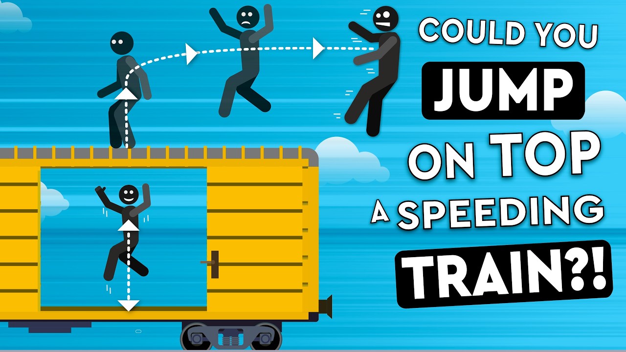 The Physics Behind Fighting on Top of a Speeding Train