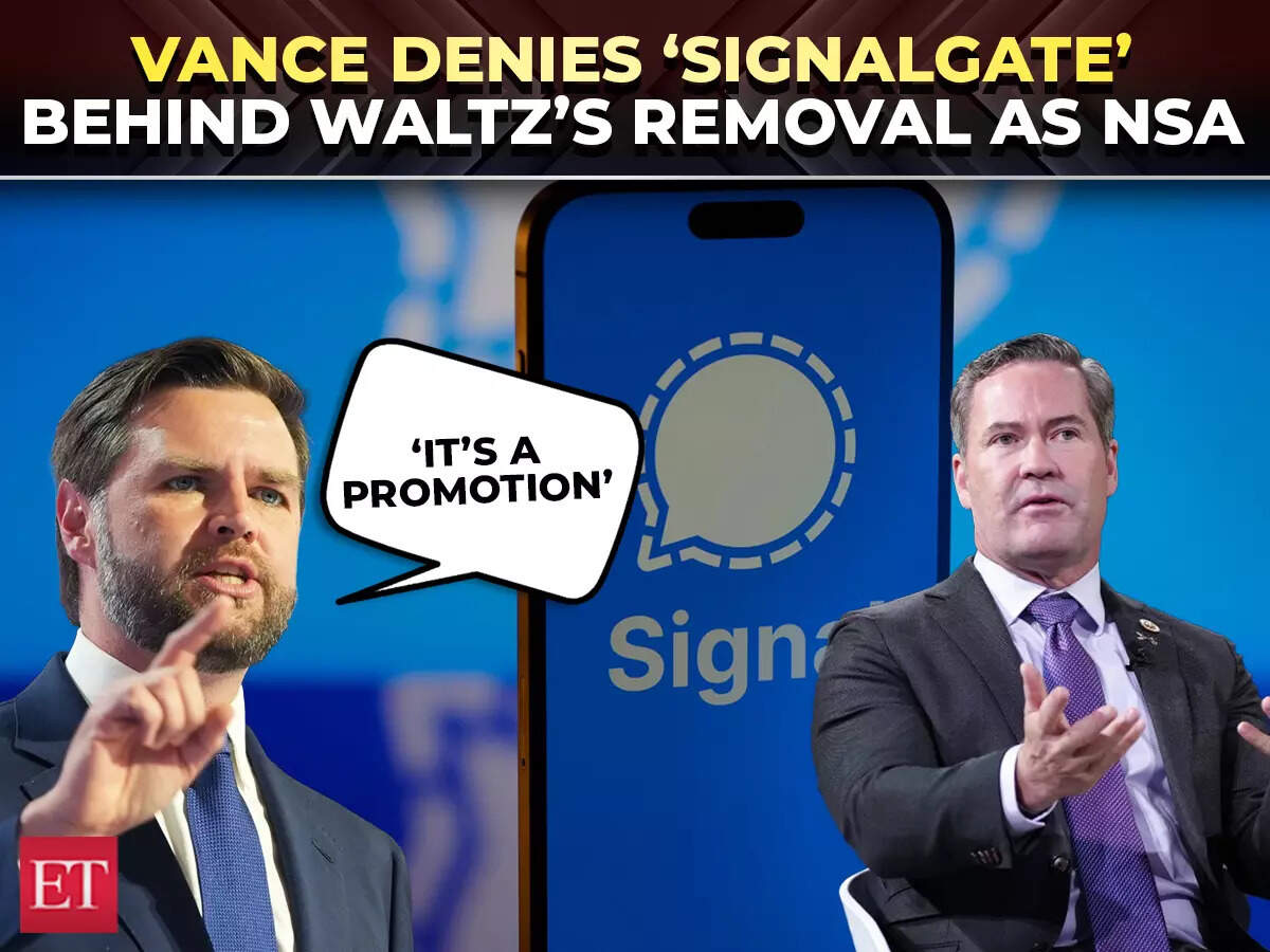 ‘It’s a promotion’: Vance denies Waltz's removal as NSA due to ...