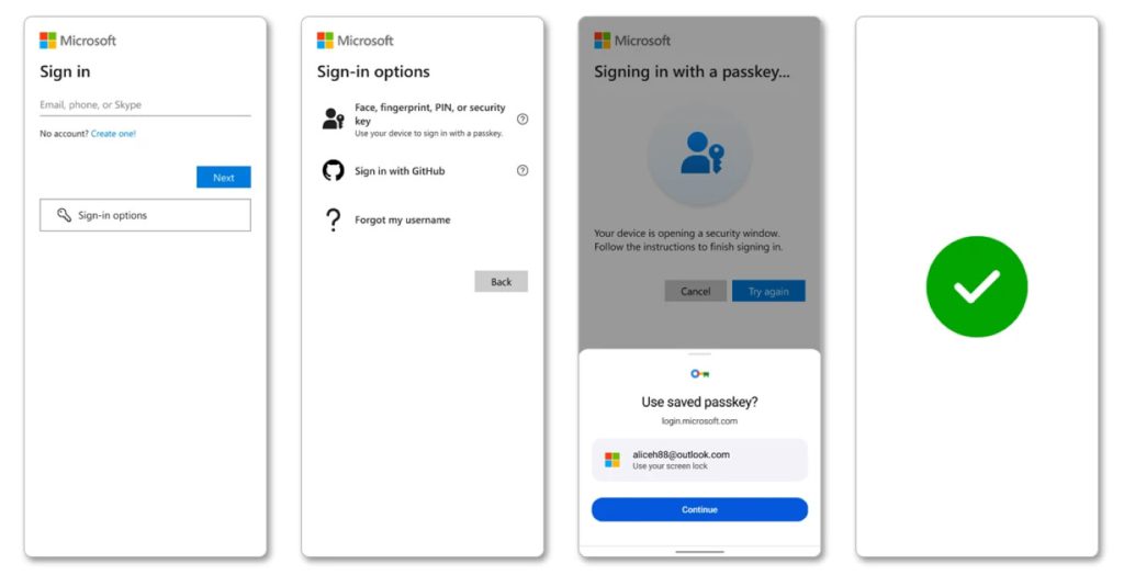 As novas contas da Microsoft agora exigem autenticação sem password