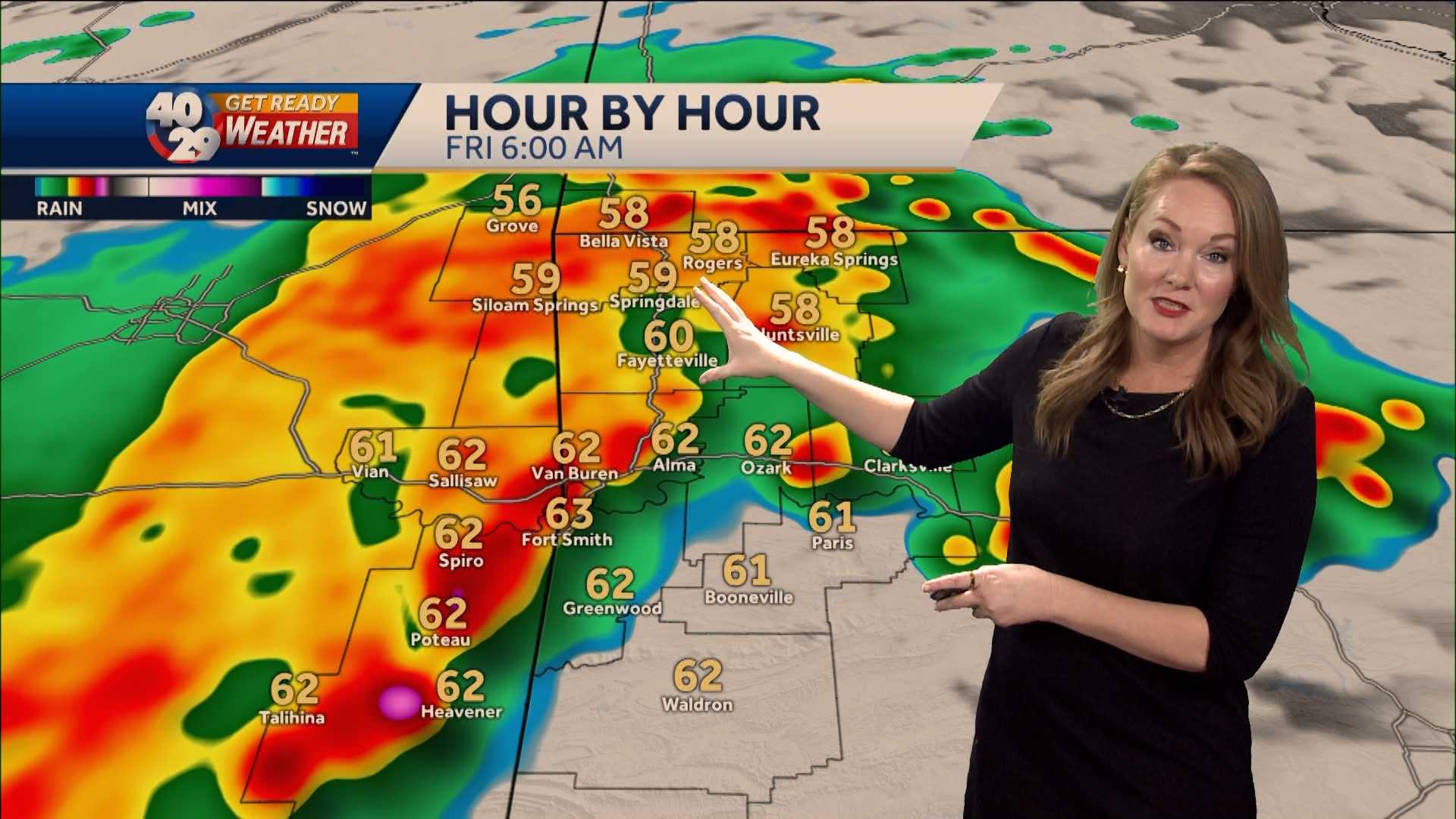 Tracking strong to severe storms Friday morning
