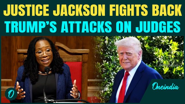 Trump Trying To Intimidate Judges, Kill Democracy:Justice Ketanji Brown ...